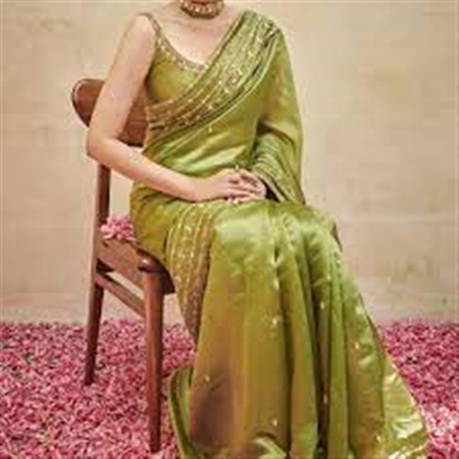 Aditi Rao Hydari’s olive green sari from Punit Balana would make the ...